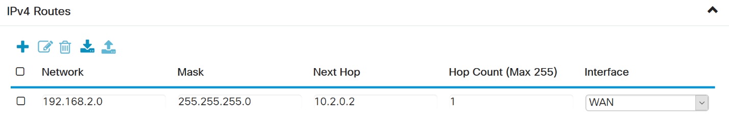 Configurazione del routing statico su RV160 e RV260 - Cisco