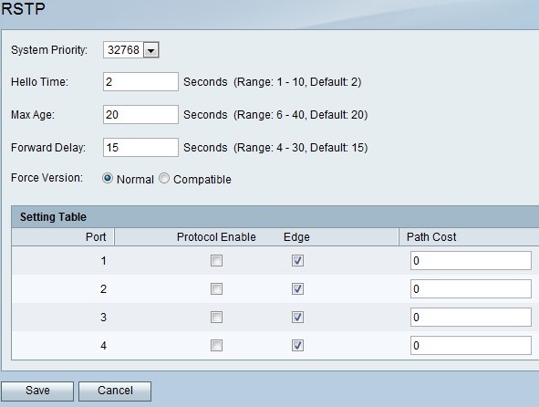 Configurare RSTP su RV110W - Cisco