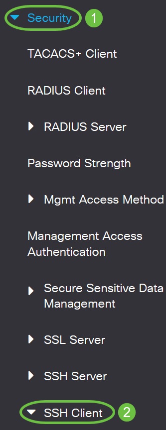 مصادقة SSH على محول Cisco Business 350 - Cisco