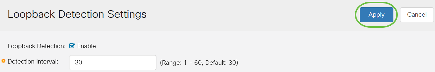 Cisco Business Series 스위치에서 루프백 탐지 활성화 Cisco