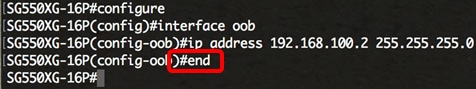 Configuration de l'interface de gestion IPv4 sur un commutateur SG350XG ...