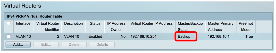 Configuración de routers virtuales VRRP en un switch SG550XG - Cisco