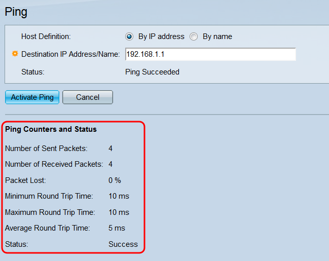 Utilisation des commandes ping et traceroute sur les modèles SG550XG et ...