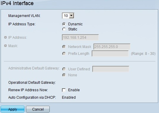 Ipv4 Configuration On The 200 Series Managed Switches Cisco