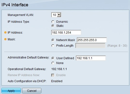 Ipv4 Configuration On The 200 Series Managed Switches Cisco