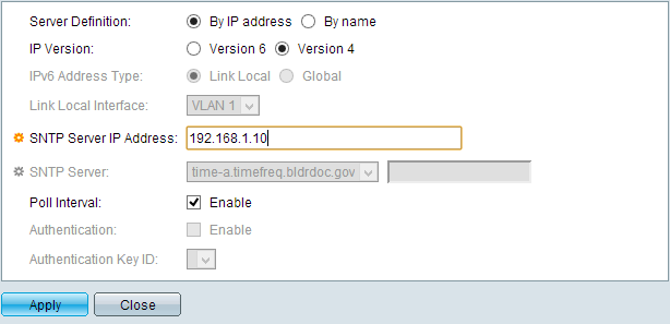 200300 Series 관리 스위치에 Sntpsimple Network Time Protocol 서버 추가 Cisco