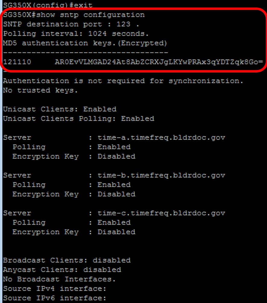 Clicommand Line Interface를 통해 스위치에서 Sntpsimple Network Time Protocol
