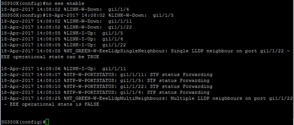 Clicommand Line Interface를 통해 스위치에서 글로벌 친환경 이더넷 속성 구성 Cisco