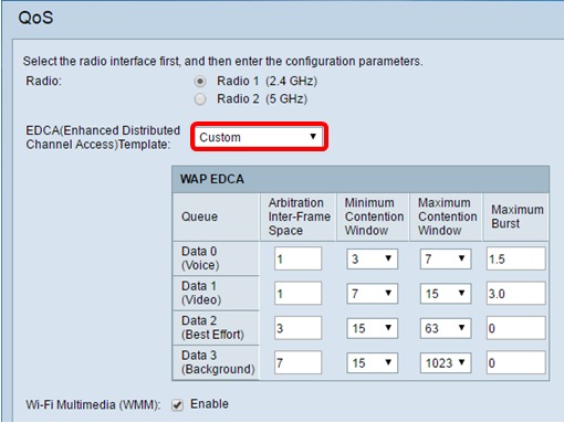 تكوين جودة الخدمة (QoS) على نقطة وصول لاسلكية - Cisco