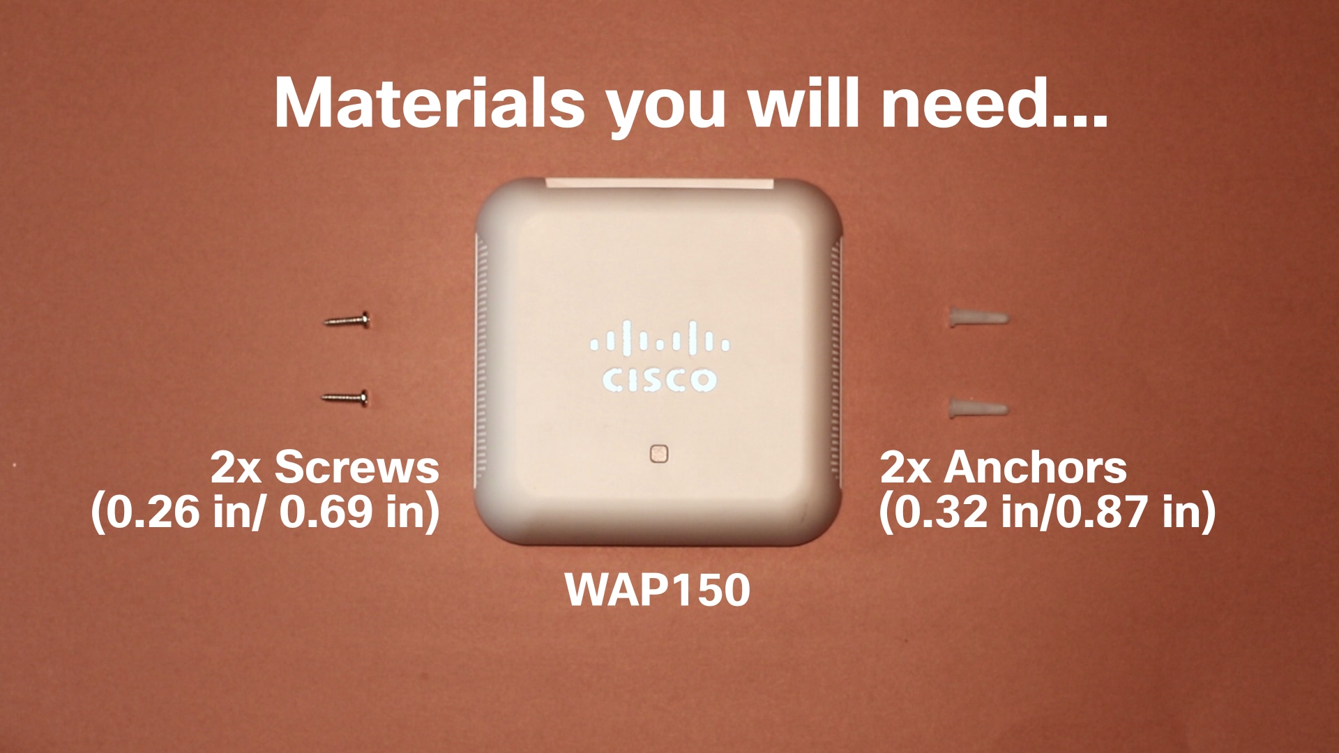 WAP150 실내 벽면 장착 - Cisco