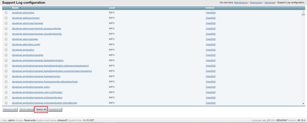Expressway MRA에 대한 Expressway/VCS 진단 로그 수집 - Cisco