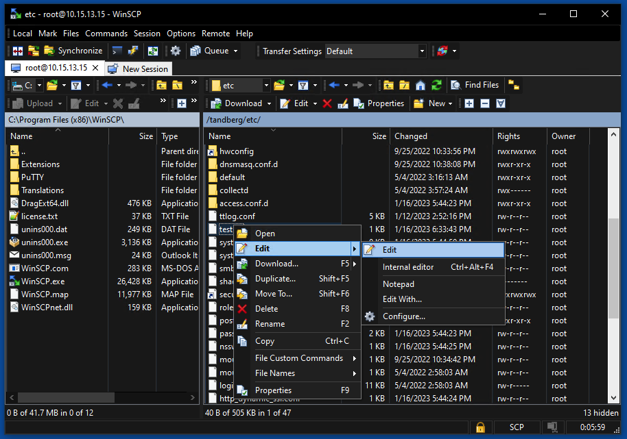 使用Vi编辑器验证Expressway文件 - Cisco