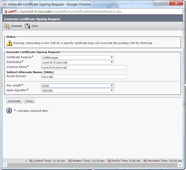 Konfigurieren von SIP-TLS zwischen CUCM-CUBE/CUBE-SBC und von CA ...