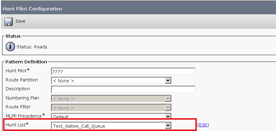 CUCM-native Call Queuing-functie configureren - Cisco