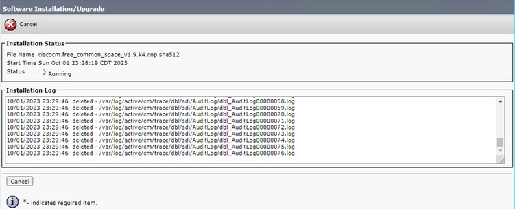 Probleemoplossing voor volledige gedeelde partitie in CUCM - Cisco