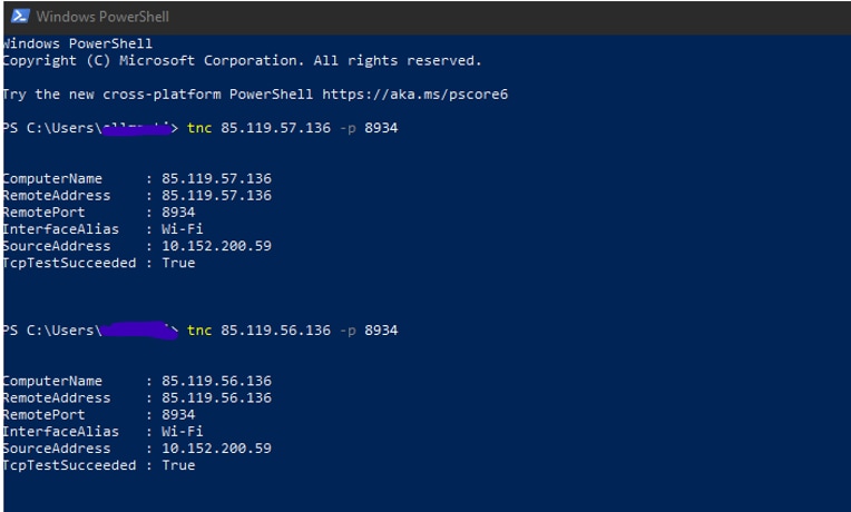 إختبار المنافذ في Windows و MAC - Cisco
