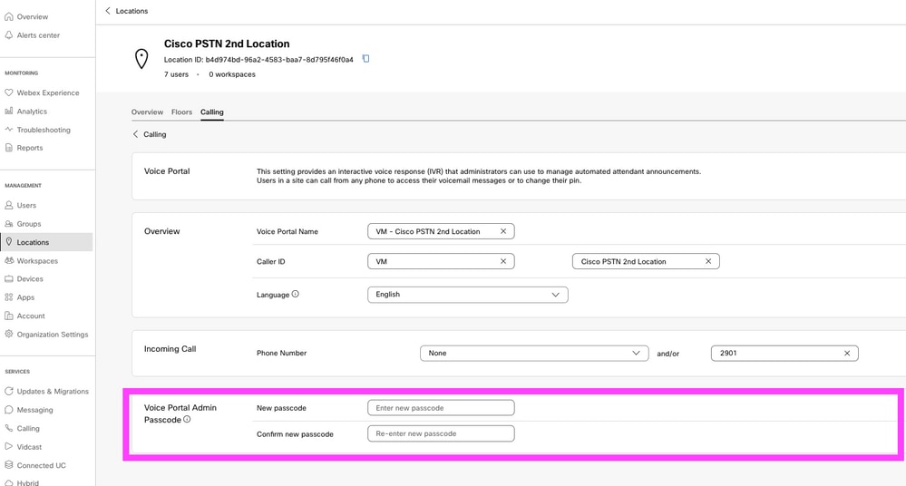 Configuration du code secret de la messagerie vocale et déverrouillage ...