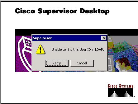 Cisco Supervisor Desktop 로그인 실패 - 팀 없이 Supervisor Desktop ID - Cisco