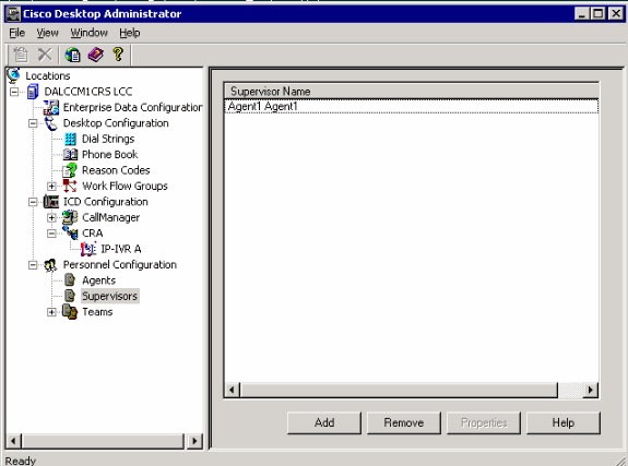Cisco Supervisor Desktop 로그인 실패 - 팀 없이 Supervisor Desktop ID - Cisco