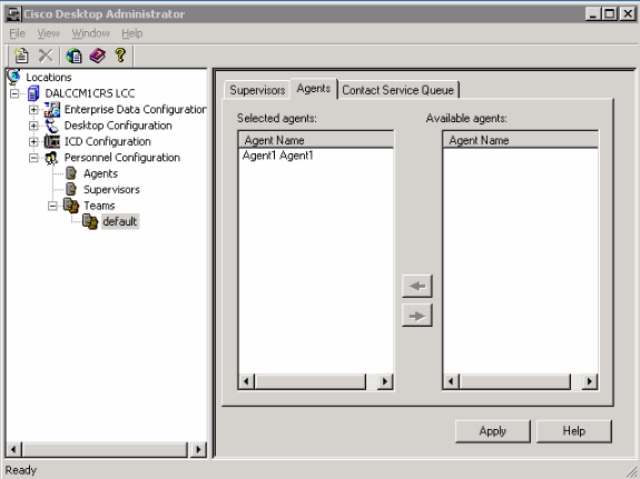 Cisco Supervisor Desktop 로그인 실패 - 팀 없이 Supervisor Desktop ID - Cisco