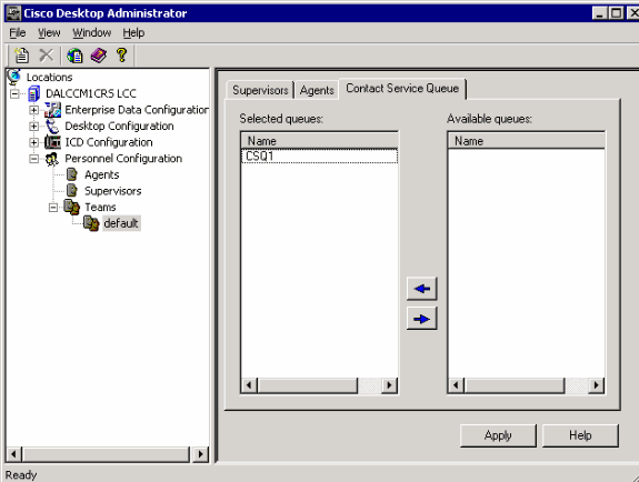 Cisco Supervisor Desktop 로그인 실패 - 팀 없이 Supervisor Desktop ID - Cisco
