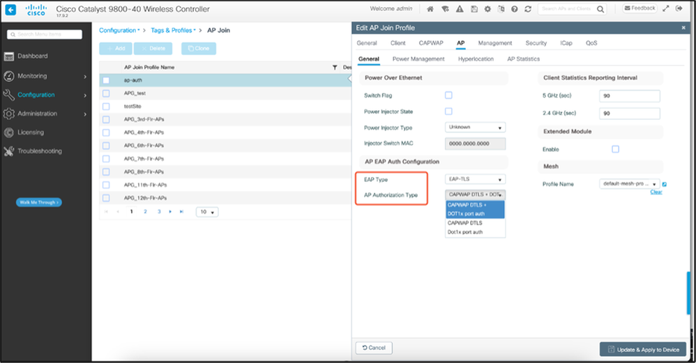 LSCを使用したPEAPまたはEAP-TLS用のAPでの802.1Xの設定 - Cisco