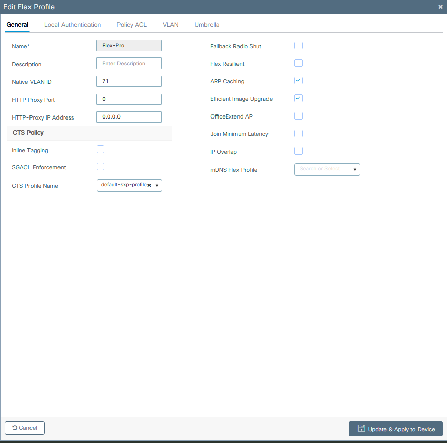 在Catalyst 9800 WLC上使用驗證設定FlexConnect - Cisco