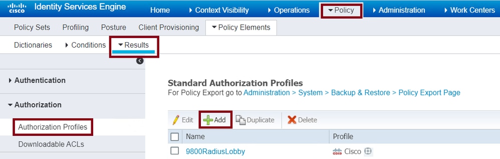 Configurar o 9800 WLC Lobby Ambassador com autenticação RADIUS e ...