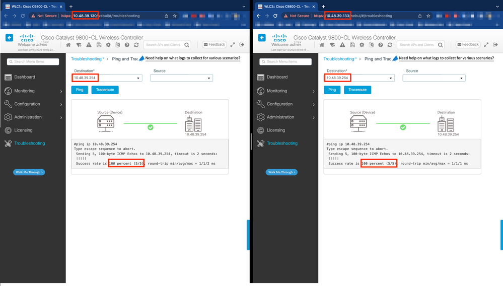 在Catalyst 9800上配置高可用性SSO | 快速入门指南 - Cisco