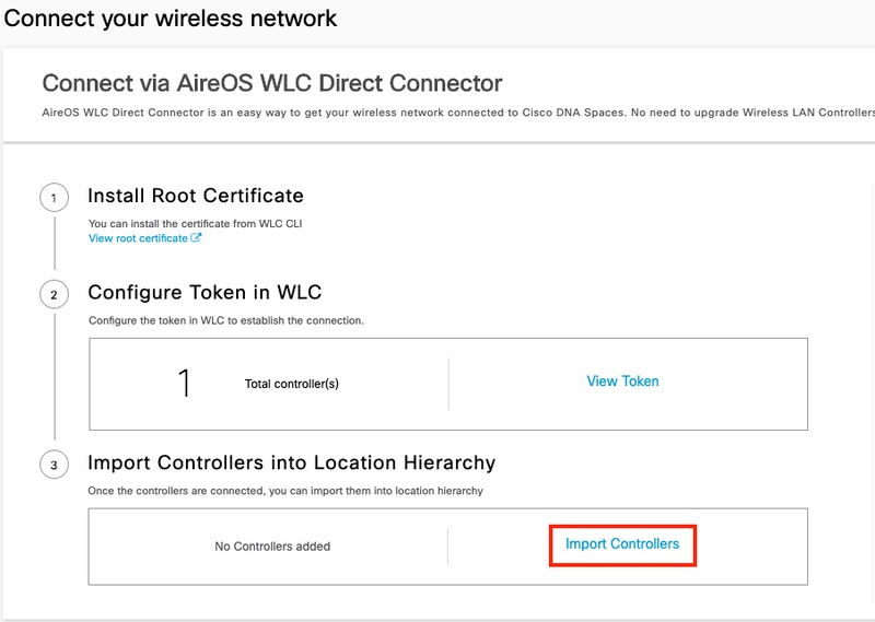 DNA Spaces Direct Connect 컨피그레이션 예 - Cisco