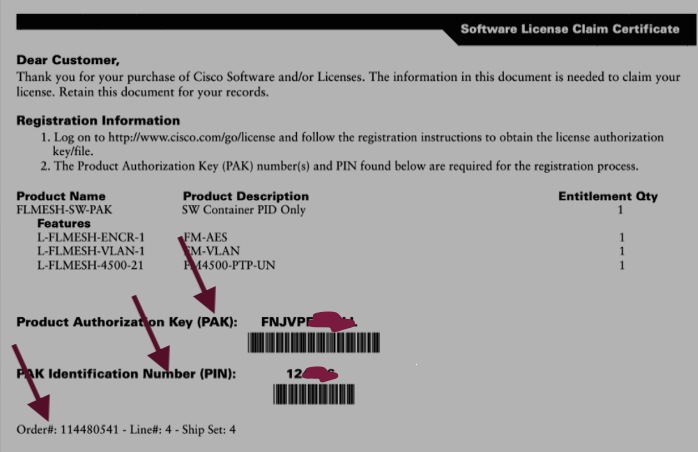 注册思科超可靠无线回程(CURWB)设备许可证的程序 - Cisco