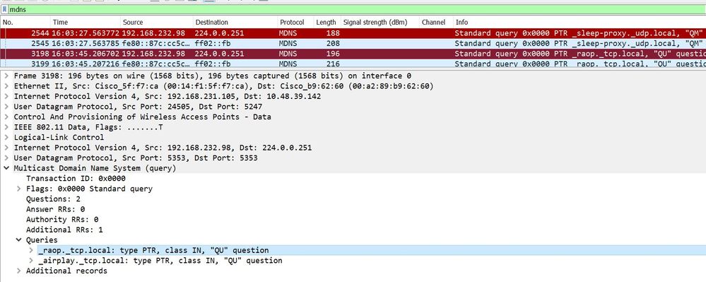 Wlcwireless Lan Controller에서 Mdns 게이트웨이 트러블슈팅 Cisco