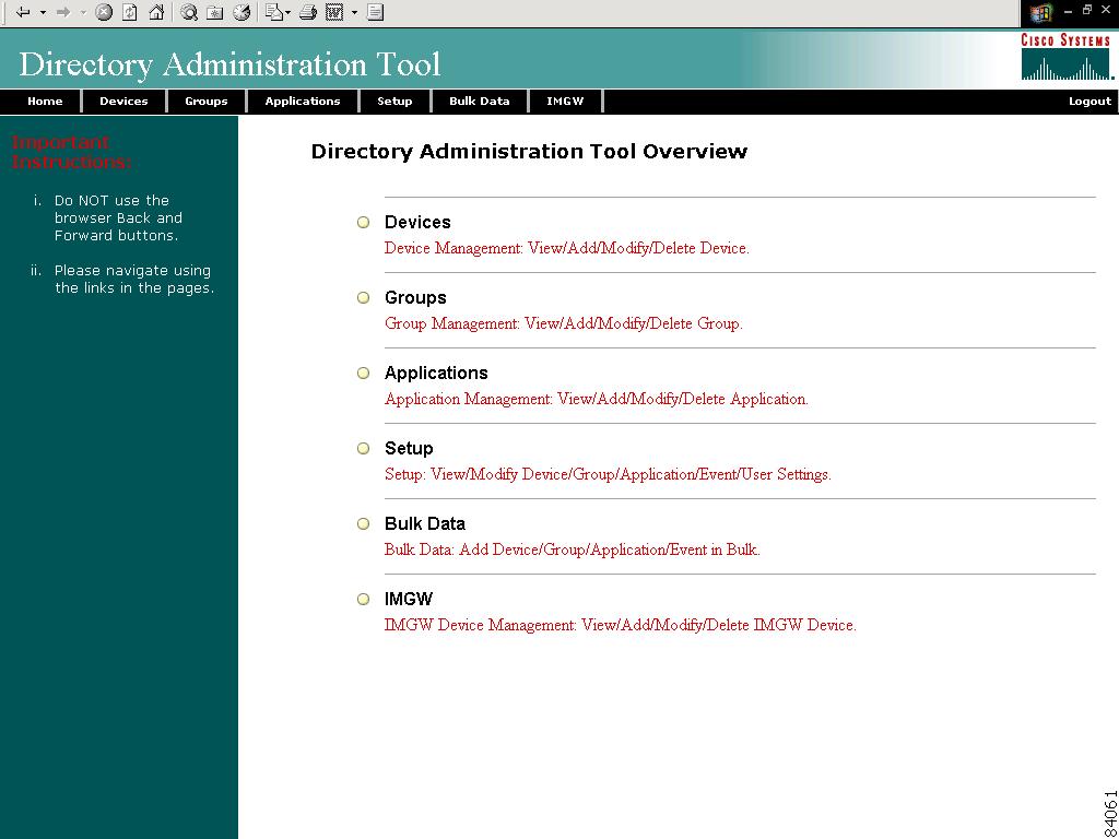 Cisco CNS Configuration Engine Administrator Guide, 1.4 - Directory ...
