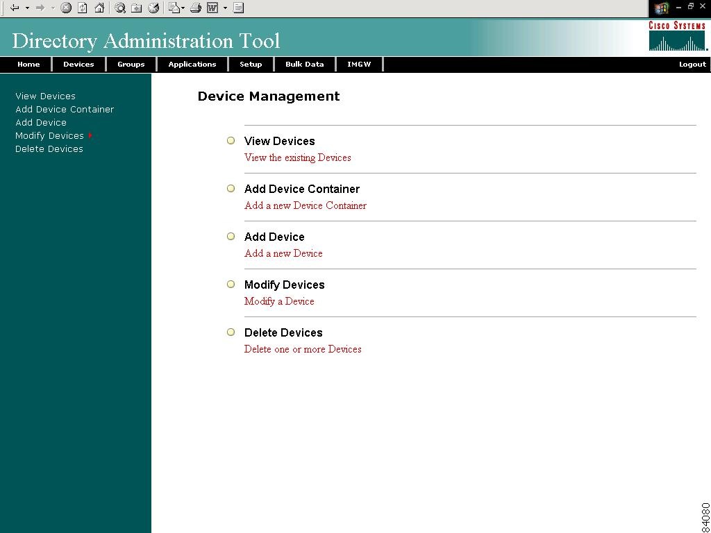 Cisco CNS Configuration Engine Administrator Guide, 1.4 - Directory Administration Tool [Cisco ...
