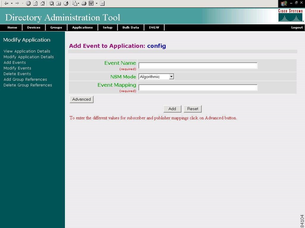 Cisco CNS Configuration Engine Administrator Guide, 1.4 - Directory Administration Tool [Cisco ...
