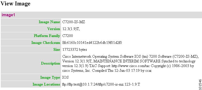 Cisco Configuration Engine Administration Guide 3.5.4 - Image Service - Cisco