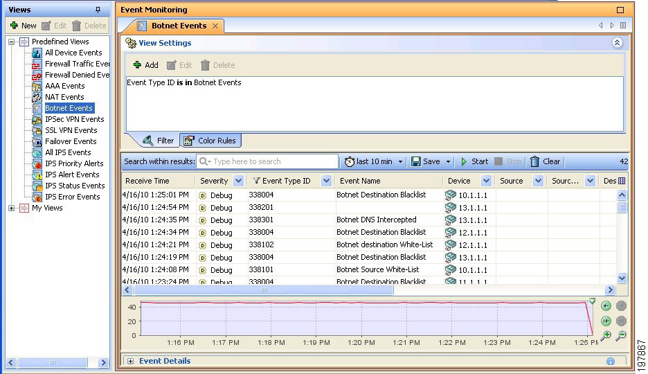 User Guide for Cisco Security Manager 4.27 - Viewing Events [Cisco ...