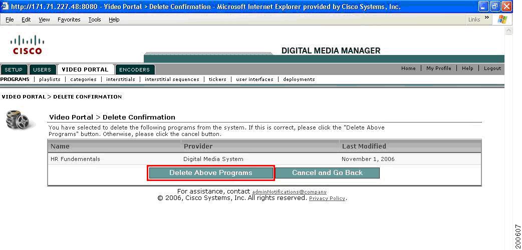 Cisco Digital Media Manager User Guide (version 3.5) - Archive and ...