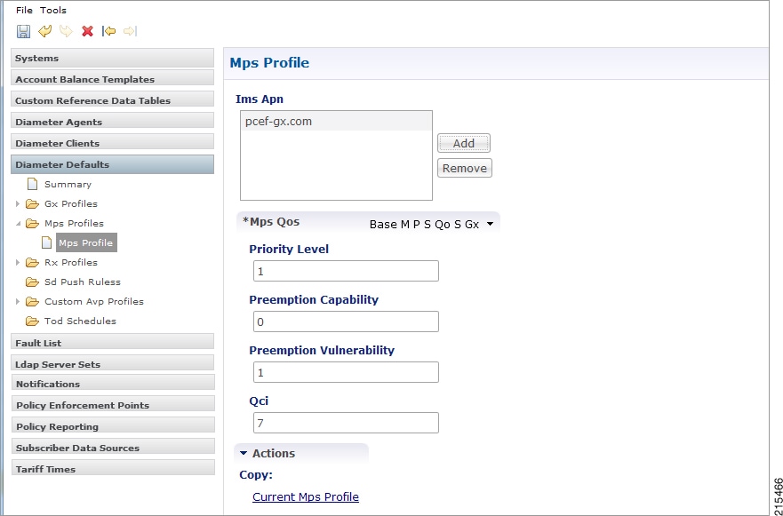 CPS Mobile Configuration Guide, Release 20.2.0 (3) - Rx Services [Cisco ...