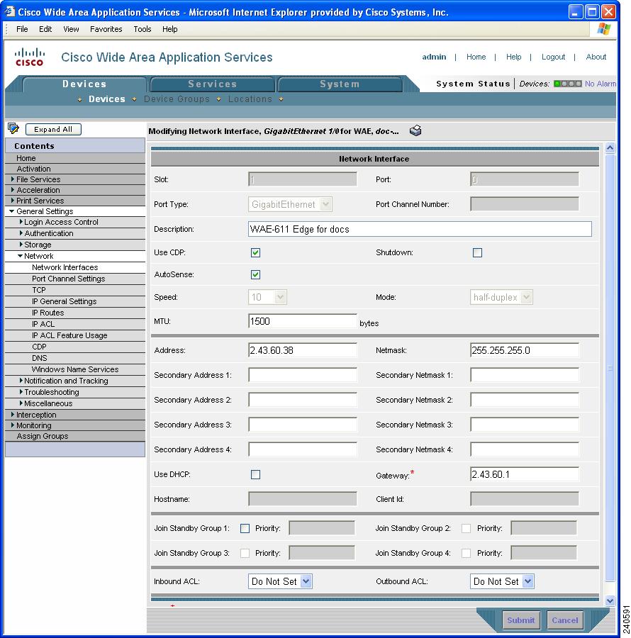 Cisco Wide Area Application Services Configuration Guide Software Version 4013 Configuring