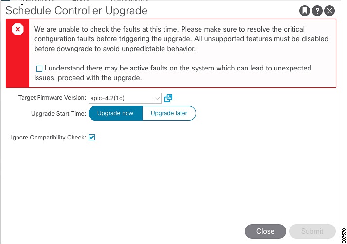 Cisco APIC Installation and ACI Upgrade and Downgrade Guide - Pre-Upgrade/Downgrade Checklists ...