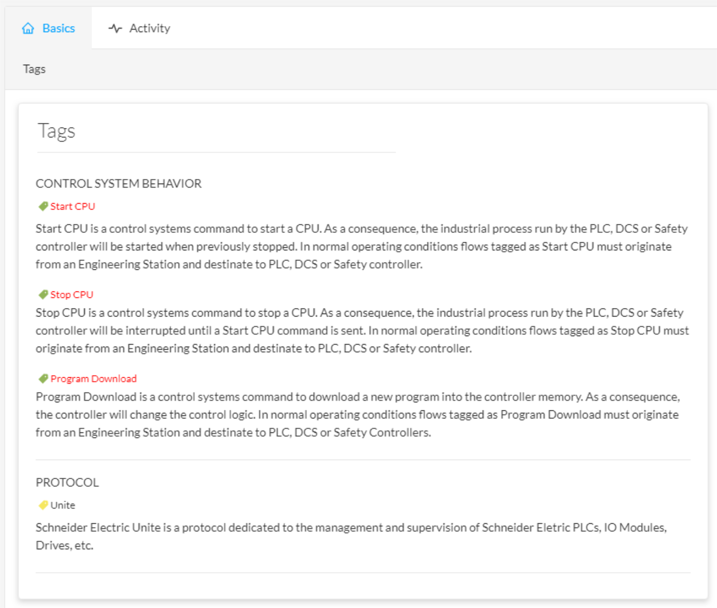 Cisco Cyber Vision GUI User Guide, Release 4.3.0 - Tag [Cisco Cyber ...