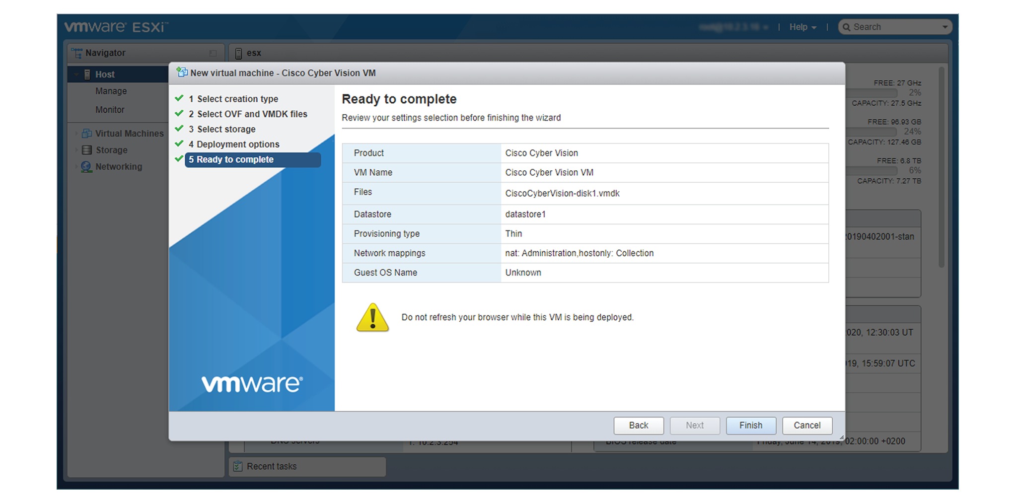 Cisco Cyber Vision Center VM Installation Guide, Release 4.3.0 - Install the Virtual Center ...