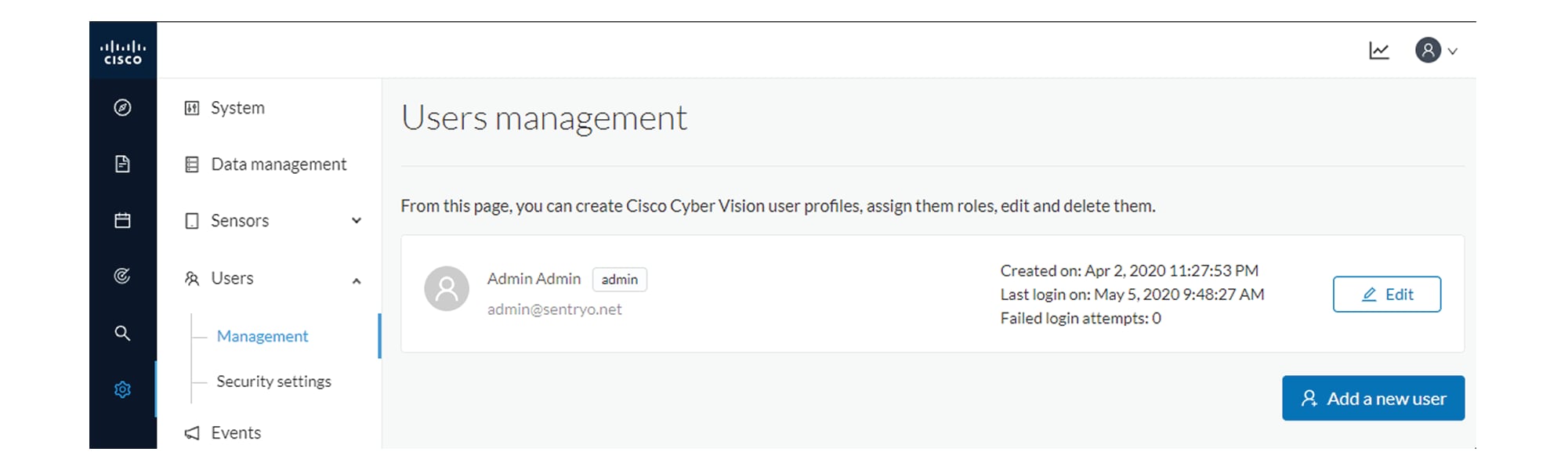 Cisco Cyber Vision GUI Administration Guide, Release 4.3.0 - Users ...