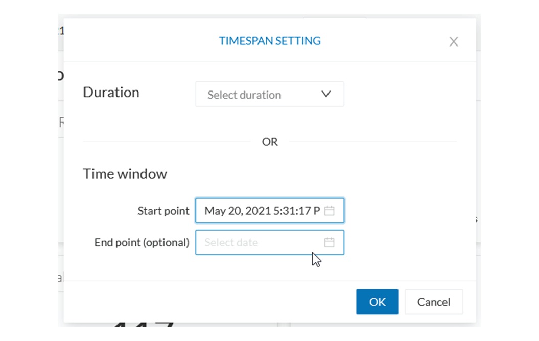 Cisco Cyber Vision GUI User Guide, Release 4.3.0 - Time span [Cisco ...