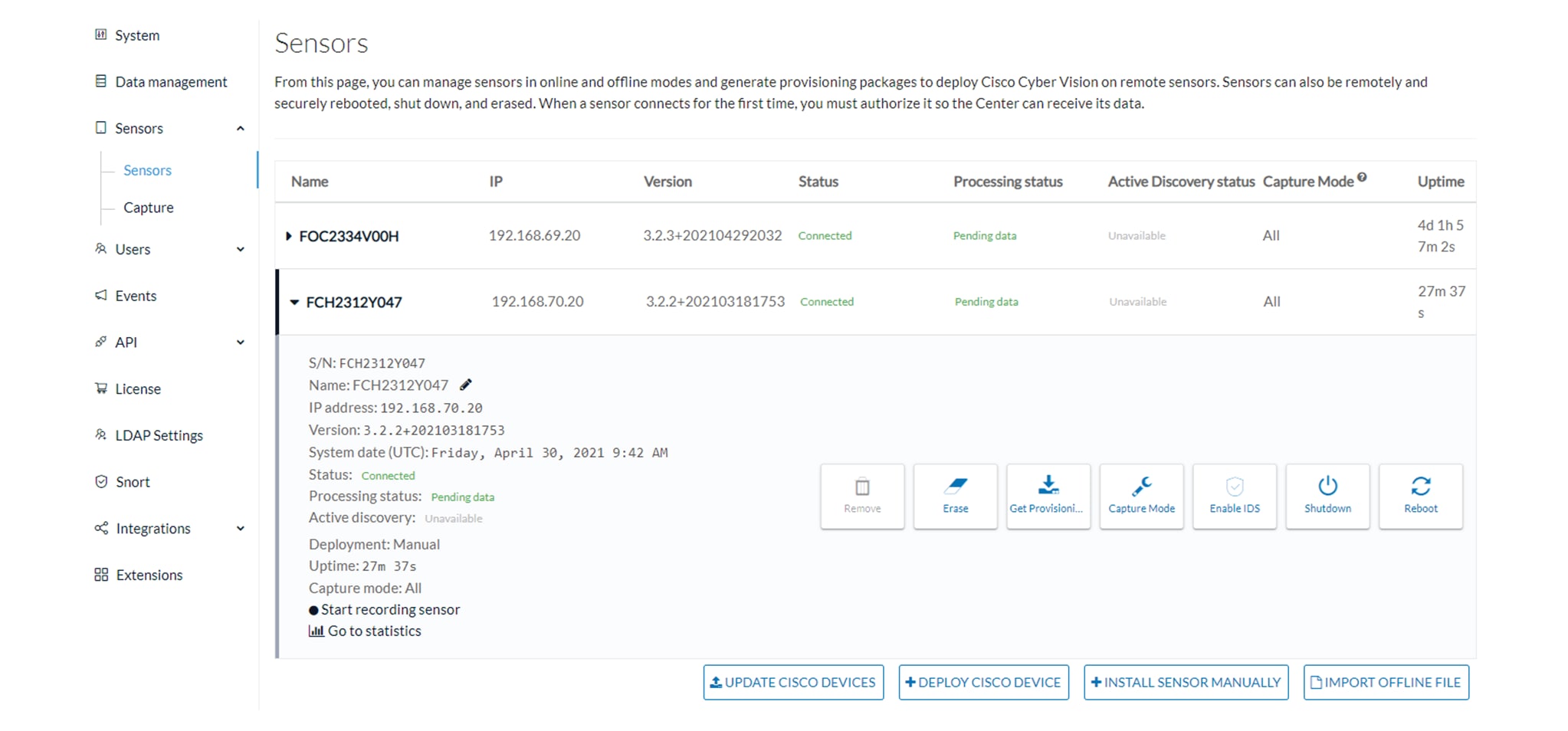 Cisco Cyber Vision Network Sensor Installation Guide for Cisco IC3000 ...