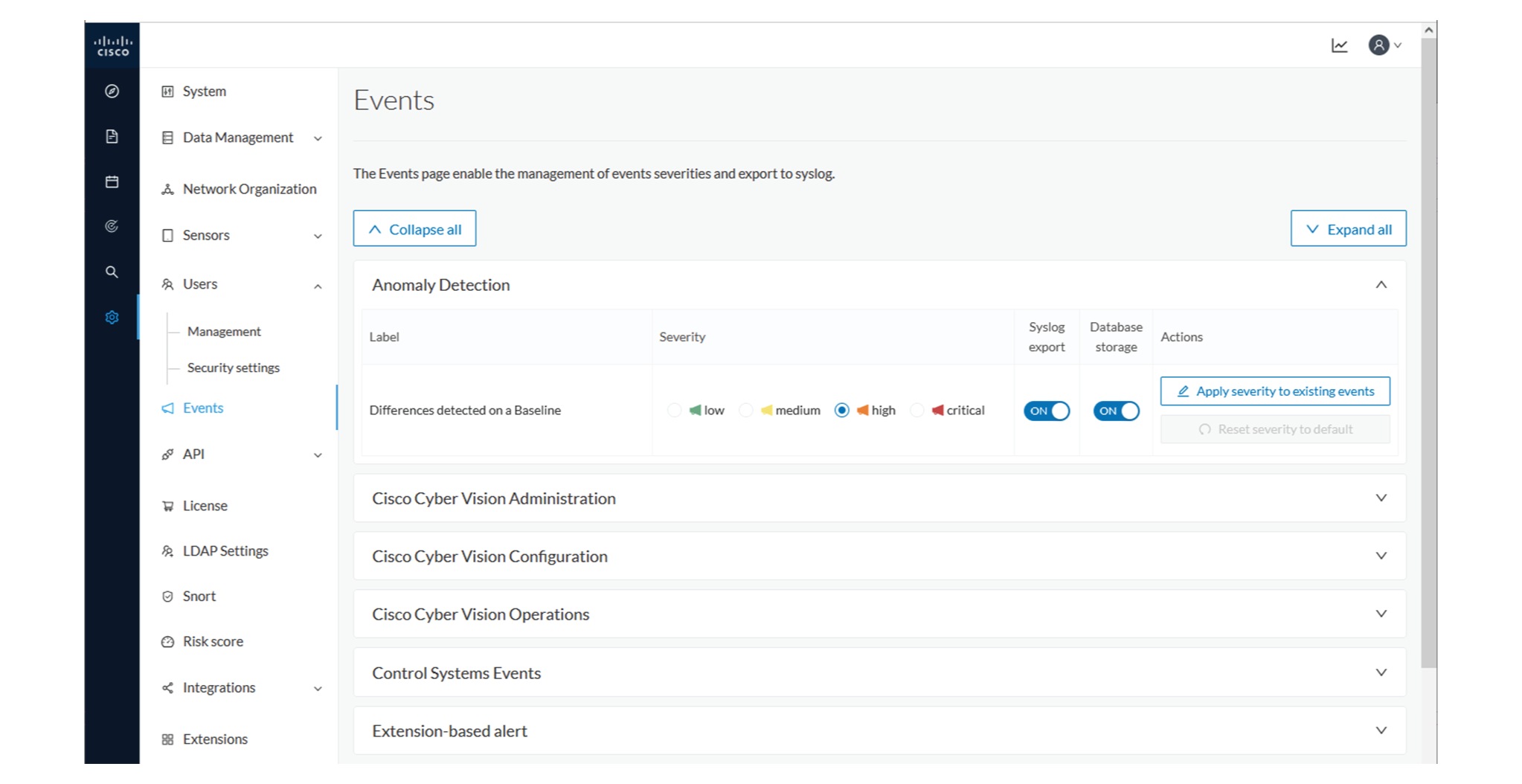 Cisco Cyber Vision GUI Administration Guide, Release 4.3.0 - Events ...