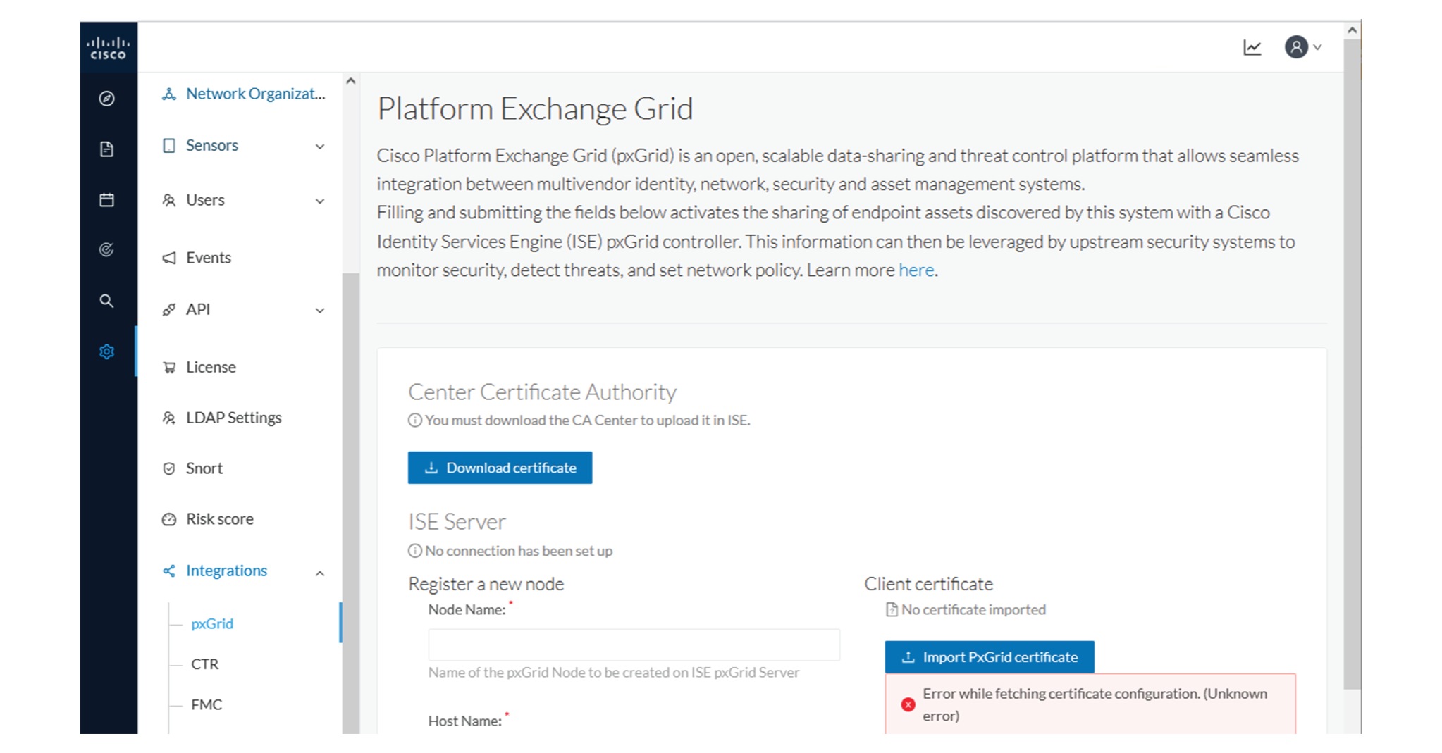 Cisco Cyber Vision GUI Administration Guide, Release 4.3.0 - Integrations [Cisco Cyber Vision ...