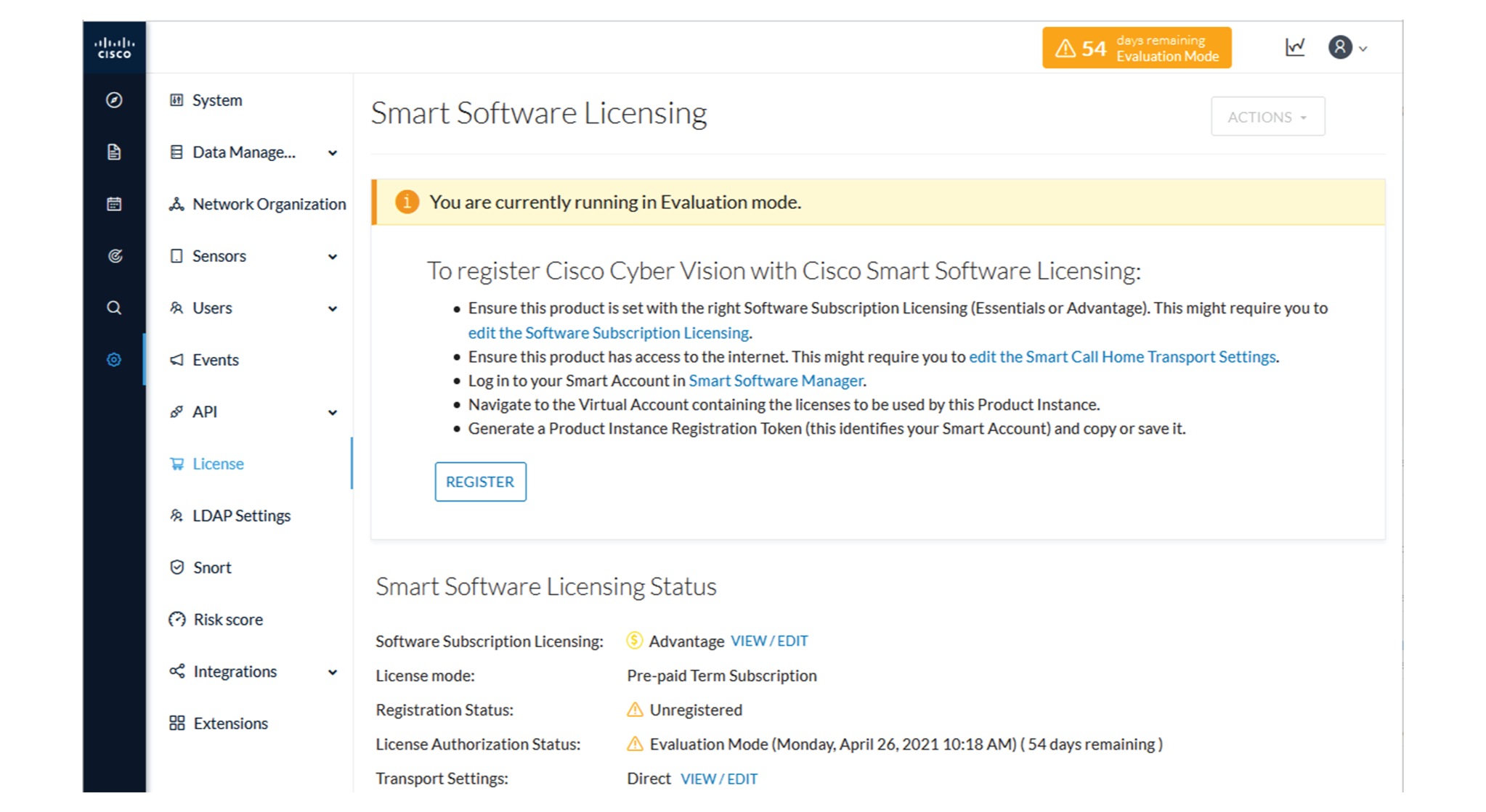 Cisco Cyber Vision GUI Administration Guide, Release 4.3.0 - License ...