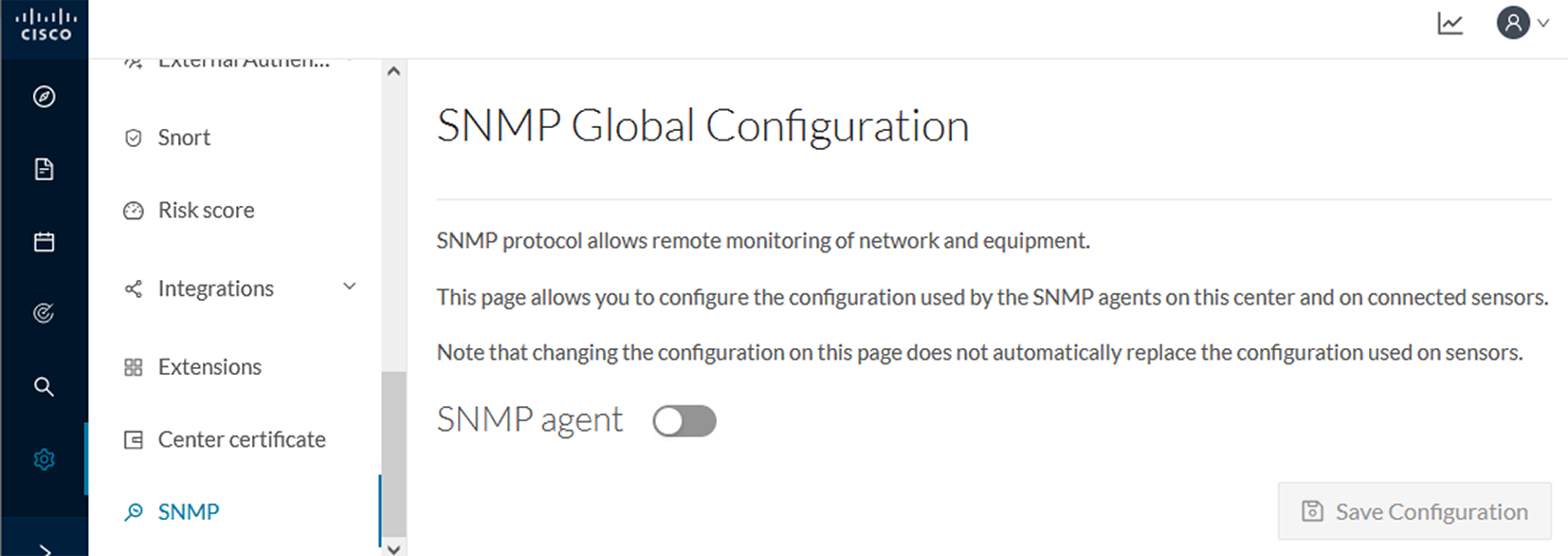 Cisco Cyber Vision GUI Administration Guide, Release 4.3.0 - SNMP ...